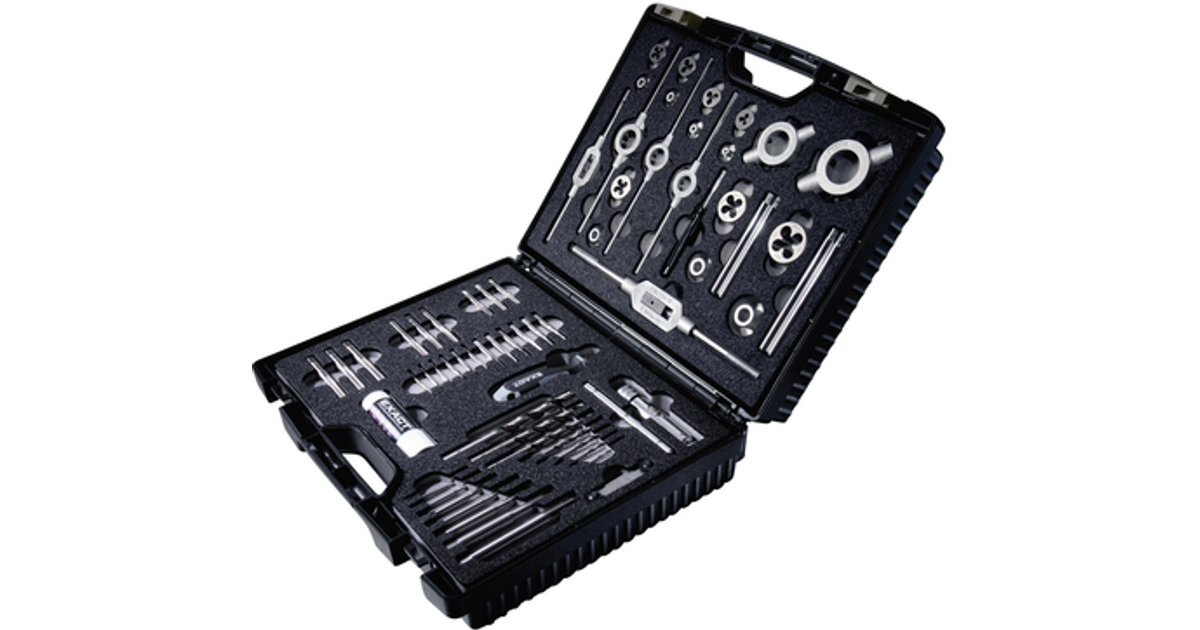 Exact 70511 Tap Tool Kit 61-Piece Hss Metric M3, M4, M5, M6, M8, M10 ...