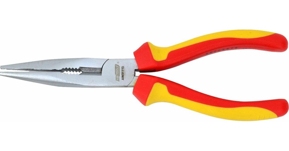 AWTOOLS STRAIGHT LONG PLIERS VDE 200mm - Tangid, kullinokad, näpitsad ...