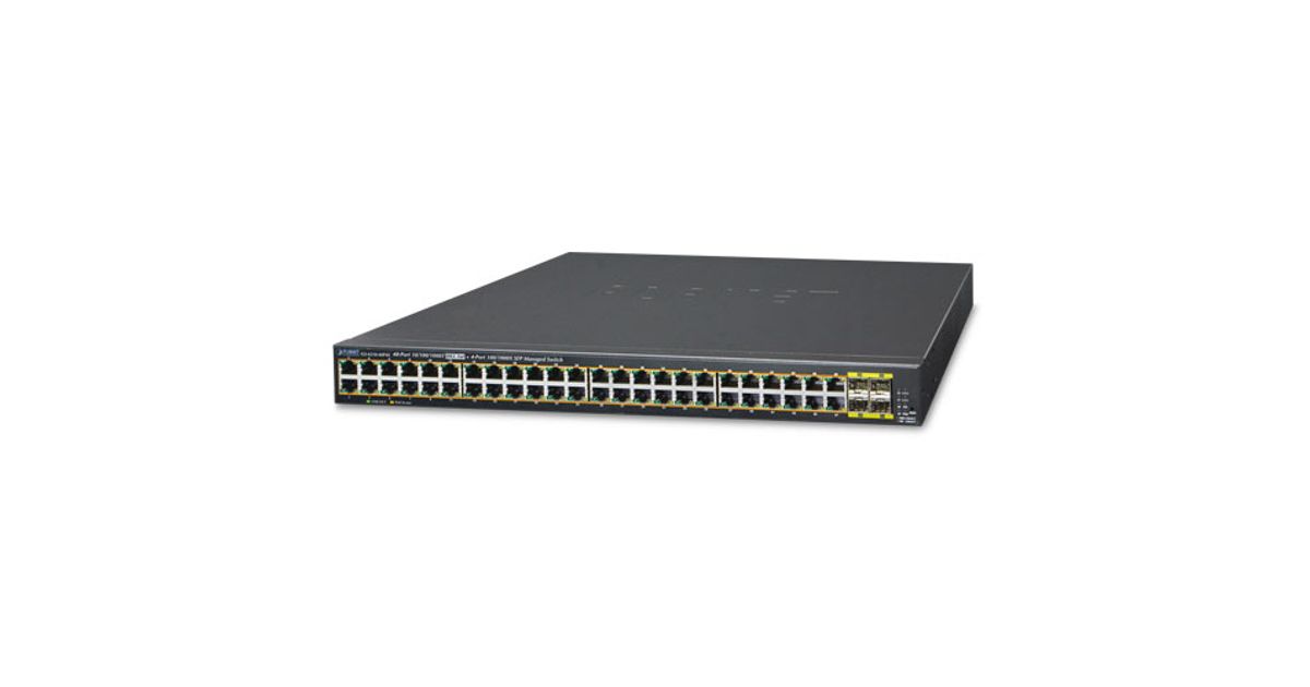 PLANET GS-4210-48P4S network switch Managed L2/L4 Gigabit Ethernet (10 ...