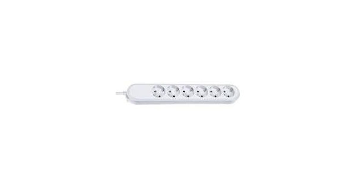 Bachmann SMART 6x Schuko H05VV-F 3G 1.50mm² 16A/3680W 5m power ...