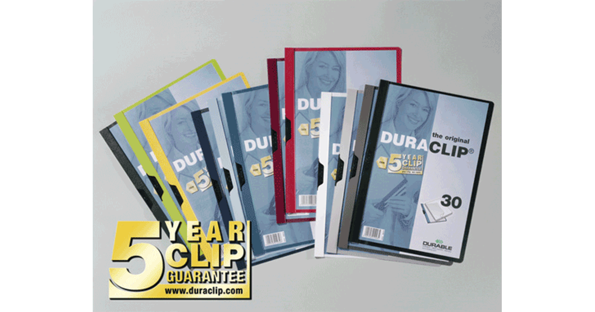 Durable Duraclip 30 report cover PVC Green, Transparent - Folders and ...