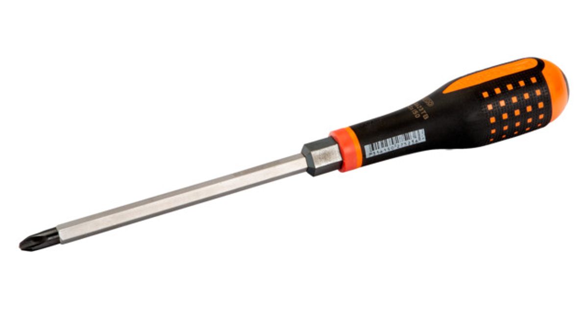 Screwdriver ERGO™ Phillips PH1x100mm with 9mm hex through blade ...