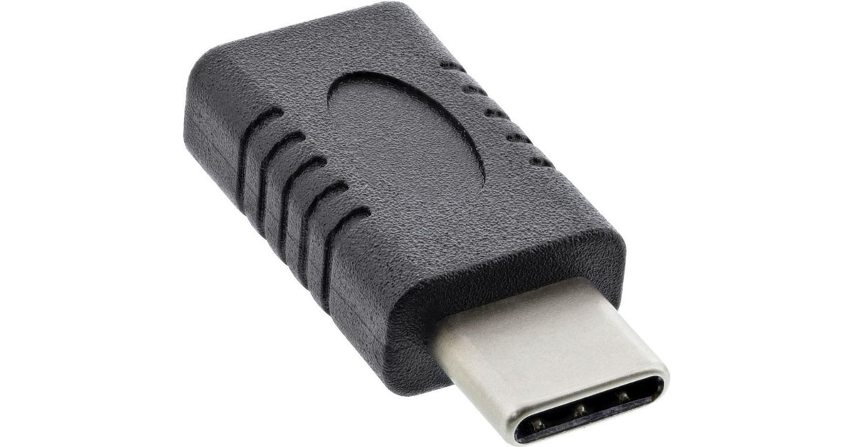 InLine USB 3.2 Gen.2 Adapter, USB Type-C male / USB Type C female - USB ...