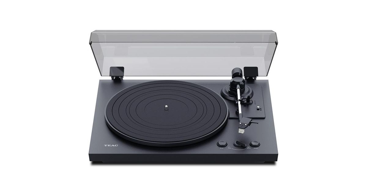 TEAC TN-175-B Belt-drive audio turntable Black - Vinyl players ...
