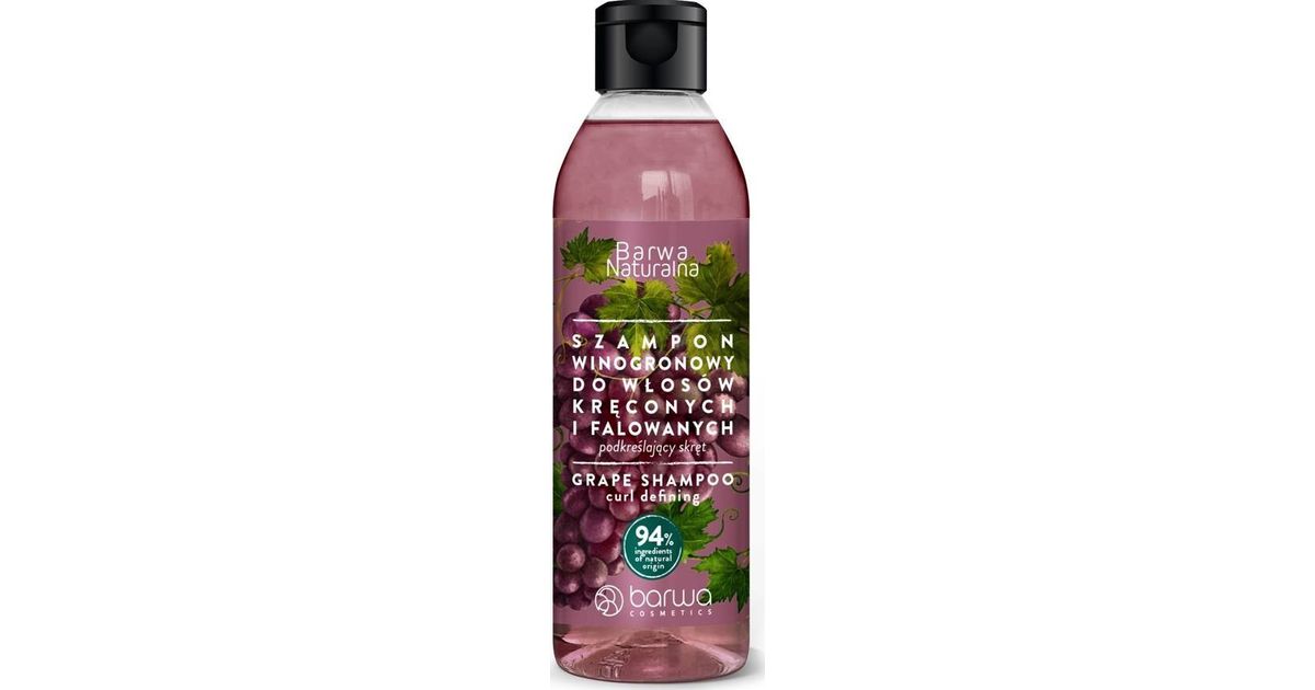 Barwa BARWA Natural Grape Shampoo emphasizing curl for curly and wavy ...
