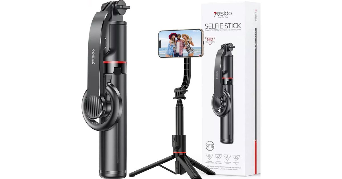 Selfie stick Yesido Selfie stick stick Tripod Tripod magnetic holder for phone photos ...