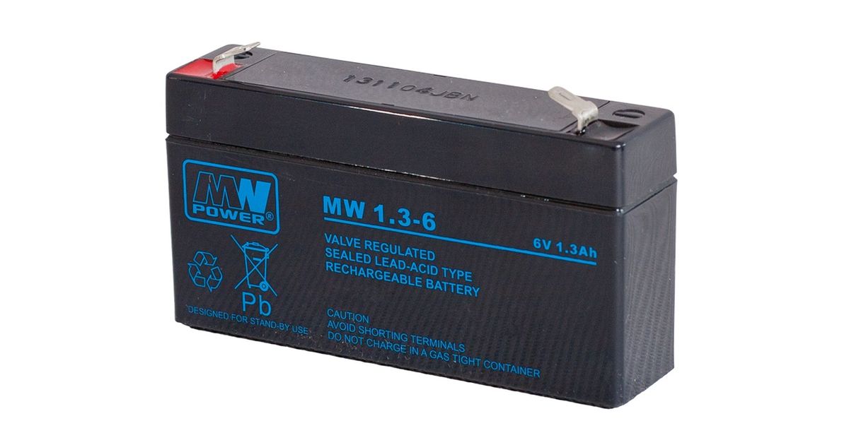 MPL MW POWER MW 1.3-6 UPS battery Lead-acid accumulator AGM Maintenance ...