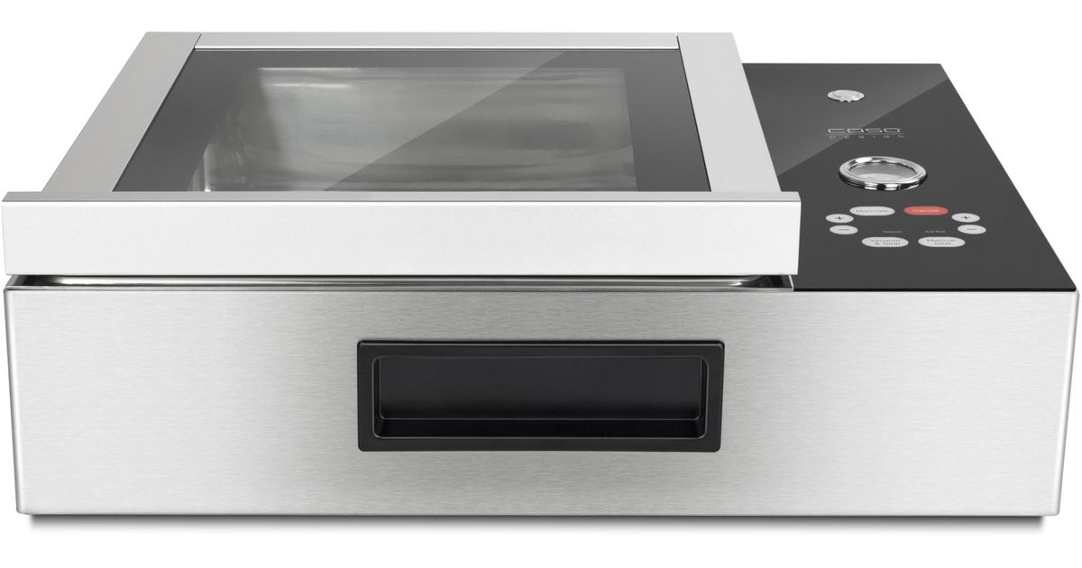 Caso VacuChef SlimLine vacuum sealer Black, Stainless steel - Vacuum ...