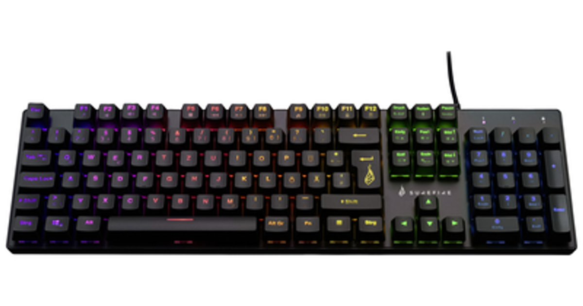 Surefire Gaming Kingpin M2 Corded, Usb Gaming Keyboard Backlit ...