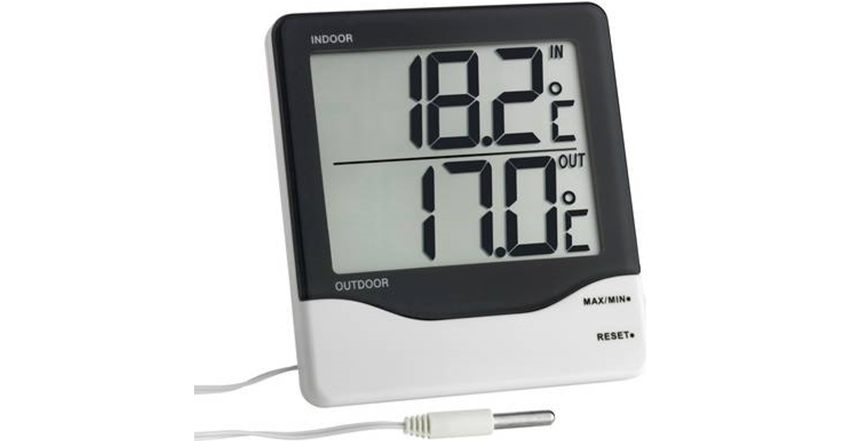 TFA Dostmann Kabelgebundenes Thermometer Schwarz-Weiß (30.1011.K) - MT Shop