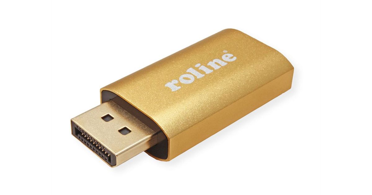 Roline Gold 4K Video Adapter, DisplayPort female / HDMI male - MT Shop