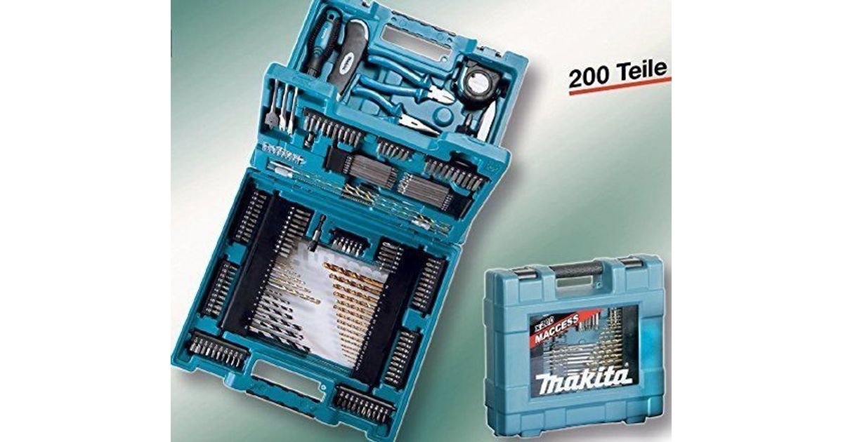 Makita D-37194 puuritera Puuriotsikute komplekt 200 tk - MT Shop