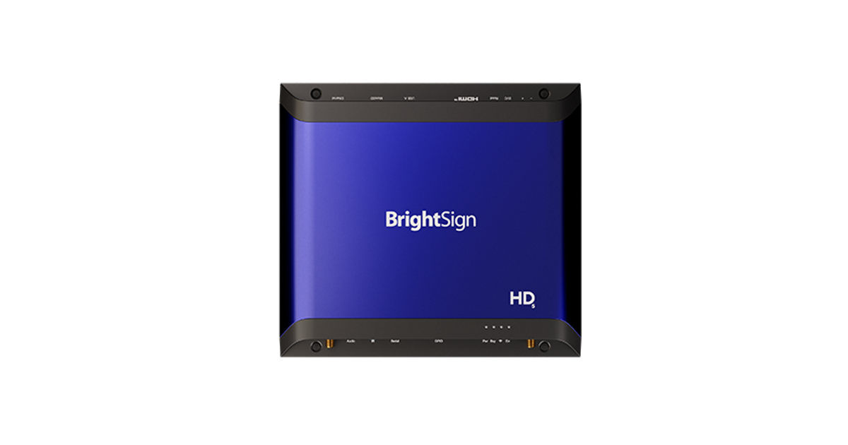 BRIGHTSIGN Built for interactivity, delivers 4K60p video in HDR, HMTL5 ...