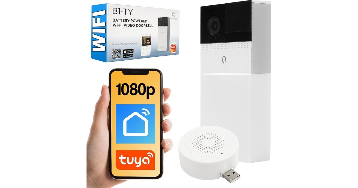 Arenti Tuya Laxihub B1-TY Wifi aku uksekell koos kaameraga - Uksekellad ...