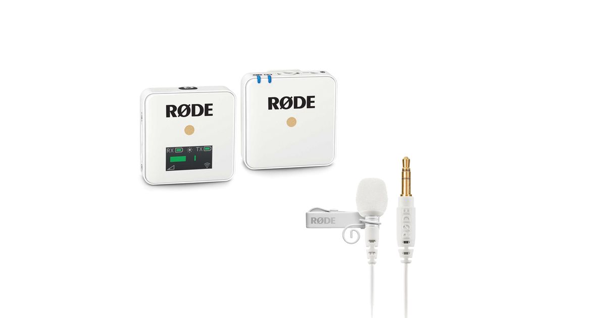 Rode Wireless GO radio system SET, white, consisting of 1x Wireless GO ...