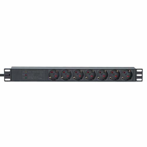 Intellinet 715140 power distribution unit (PDU) 7 AC outlet(s) 1U Black ...
