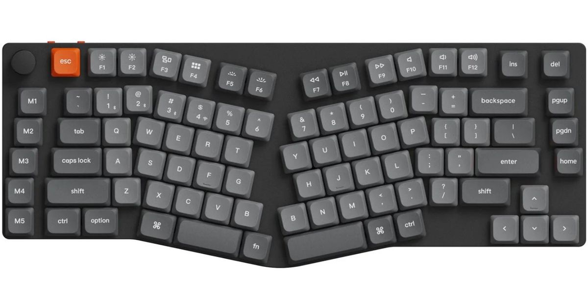 Keychron K15 Max (Alice Layout) QMK Wireless Custom Mechanical Keyboard ...