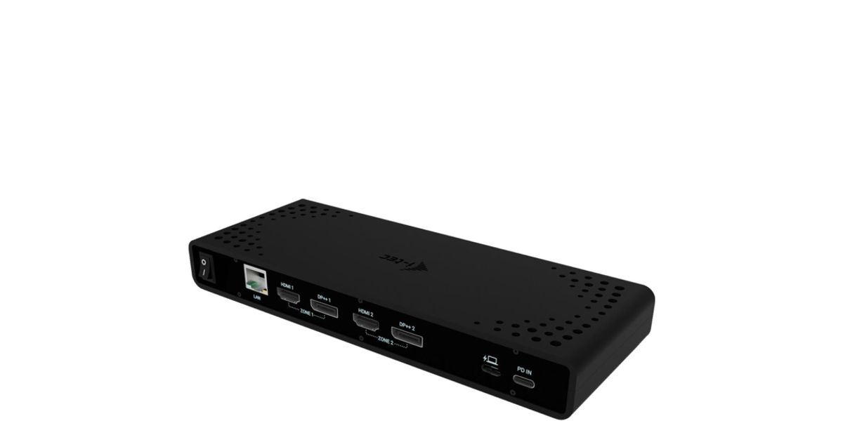 I-TEC Universal Dual 4K Display Docking Station PD 85W + Power supply ...