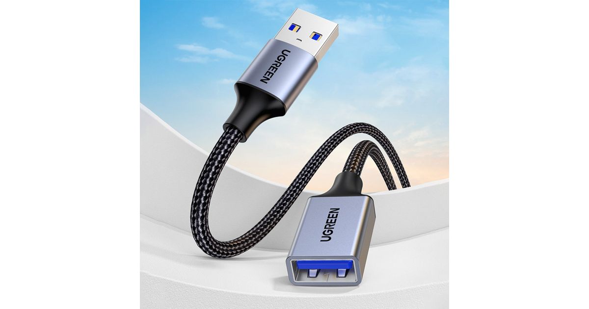Ugreen UGREEN USB 3.O pikenduskaabel, USB isa ja USB pesa, 0,5 m - USB ...