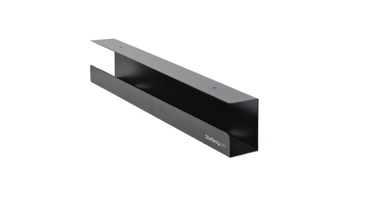 StarTech.com Under Desk Cable Management Tray - Office/Standing Desk ...