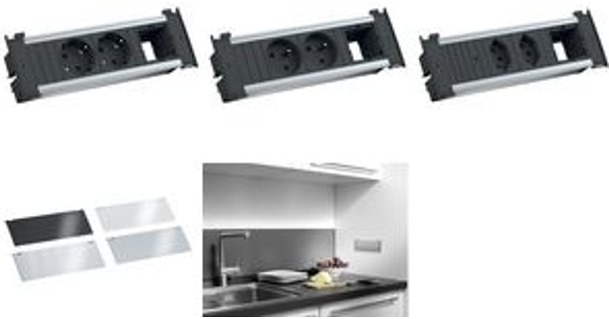 Bachmann Kapsa S power extension 2 m 2 AC outlet(s) Indoor Black ...