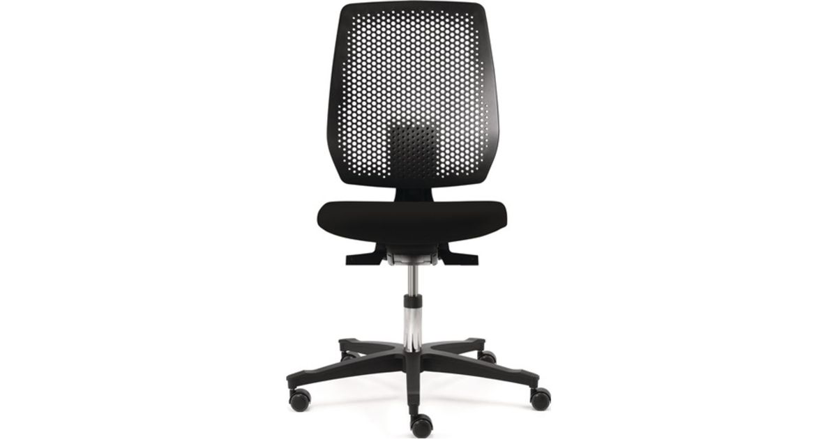 DAUPHIN swivel work chair Tec spot Rl. fabric upholstery black seat ...