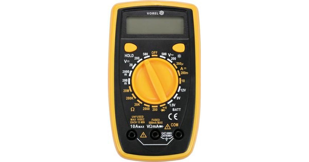 Vorel VOREL MIERNIK ELEKTRYCZNY WIELOFUNKCYJNY CYFROWY T81774 - Testrid ...