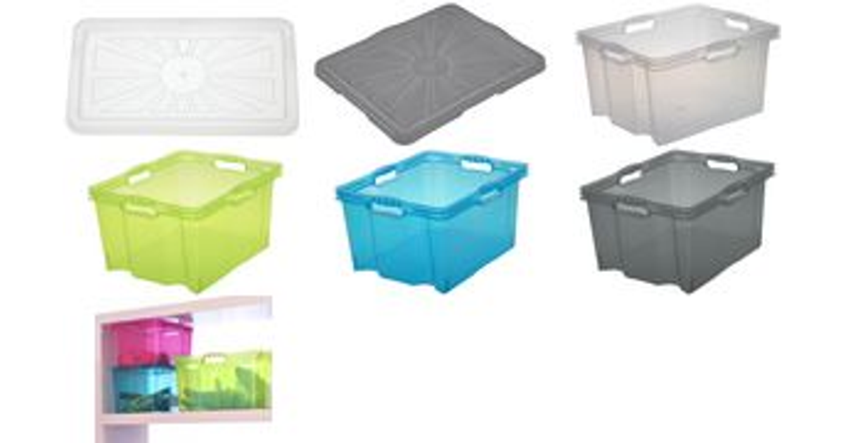 keeeper Aufbewahrungsbox "franz", 24 Liter, crystal-grey transparent ...