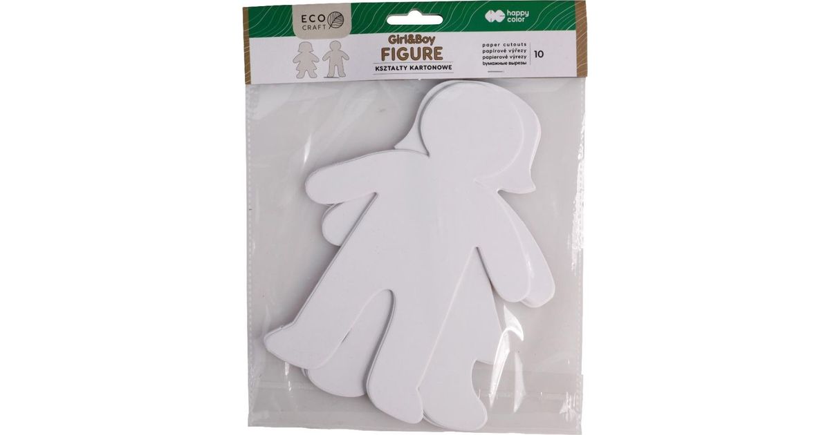 Happy Color Set of cardboard shapes Figure 10 pcs - Käsitöö ja ...