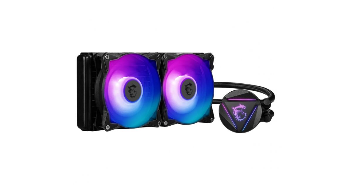 MSI MAG CORELIQUID 240R V2 Liquid CPU Cooler '240mm Radiator, 2x 120mm ...