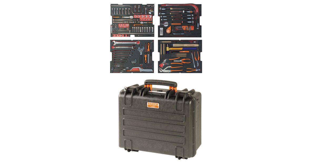 Aviation MRO mechanics tools in foam set 159 pcs in HD ridgid case ...