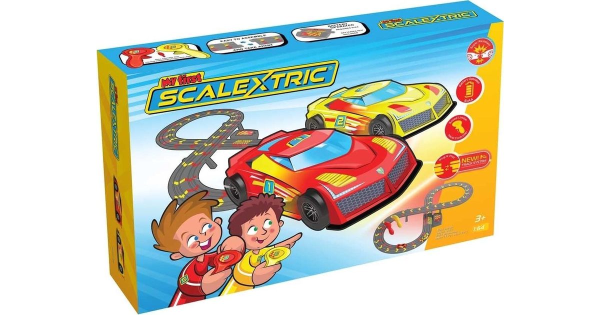 Scalextric Micro Scalextric "My First Set" Race Track 3+ Battery ...