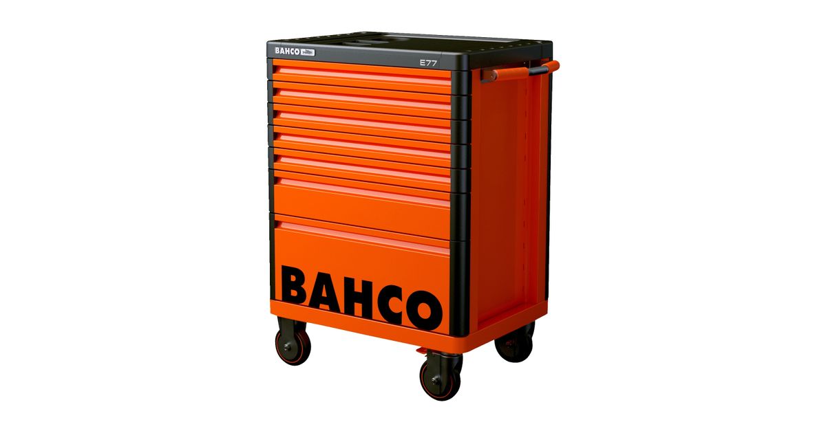 Bahco E77 Premium Tool Trolley with 7 Drawers, Red - Tool carts ...