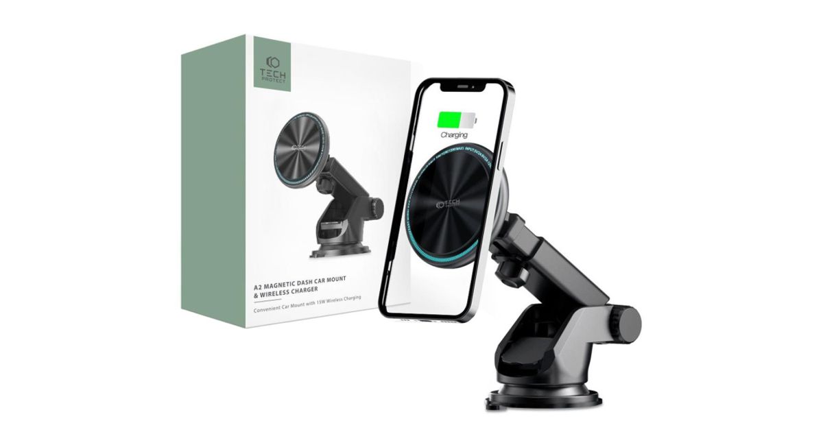 Tech-Protect A2 Magnetic MagSafe for Windshield and Cockpit with ...