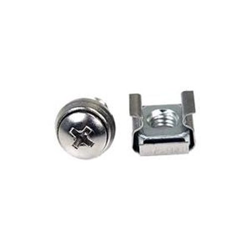 StarTech.com 50 Pkg M6 Mounting Screws and Cage Nuts for Server Rack ...