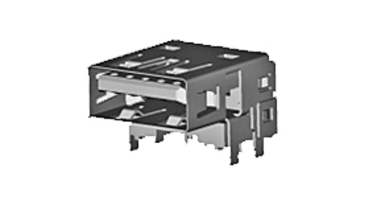 Universal Serial Bus Socket Mol Micro Solutions Right-Angled 483910003 ...