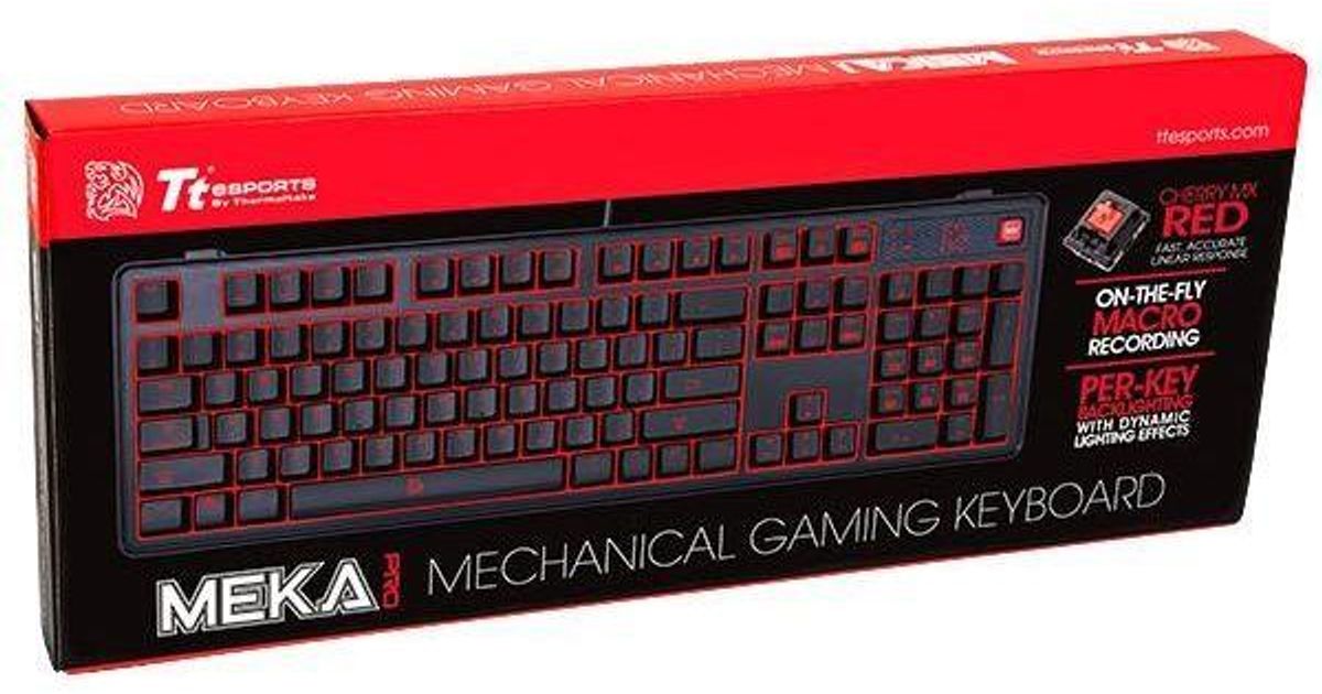 Keyboard Thermaltake eSports MEKA PRO Cherry MX red KB-MGP-RDBDUS-01 (mechanical; USB 2.0; (US ...