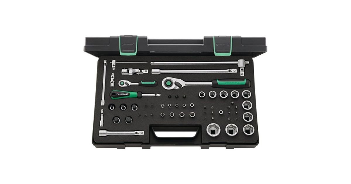 STAHLWILLE socket wrench set 40/52/45/12QR 57-piece 1/4+1/2 inch SW 4 ...