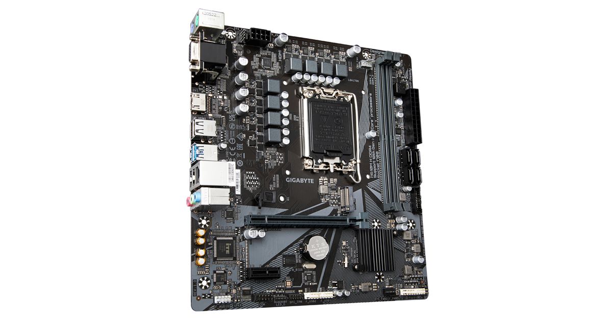 Gigabyte H610M H DDR4 motherboard Intel H610 Express LGA 1700 micro ATX ...