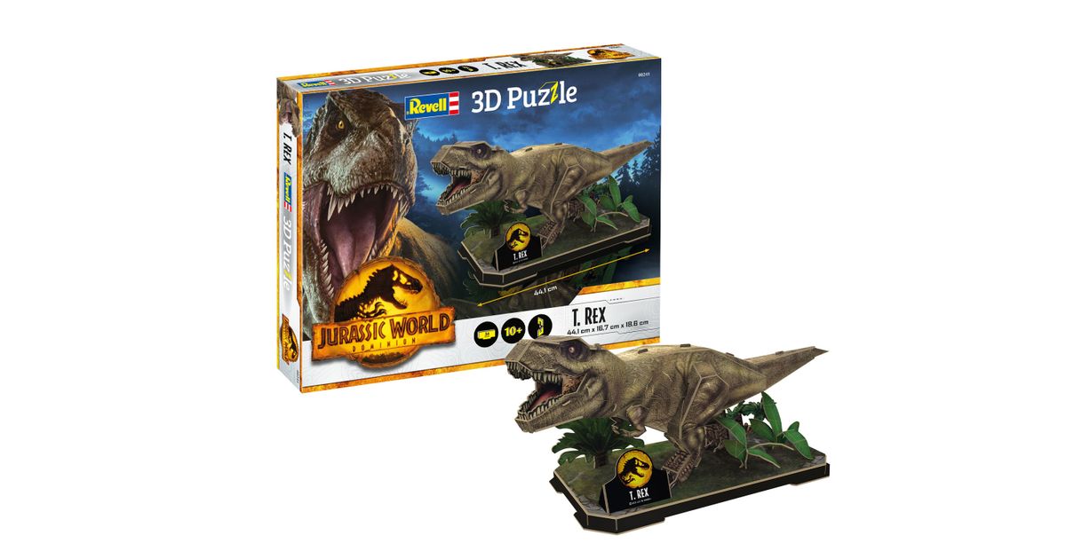Revell Jurassic World Dominion - T-Rex 3D pusle 50 tk Animals - Pusled - Lauamängud ja pusled ...