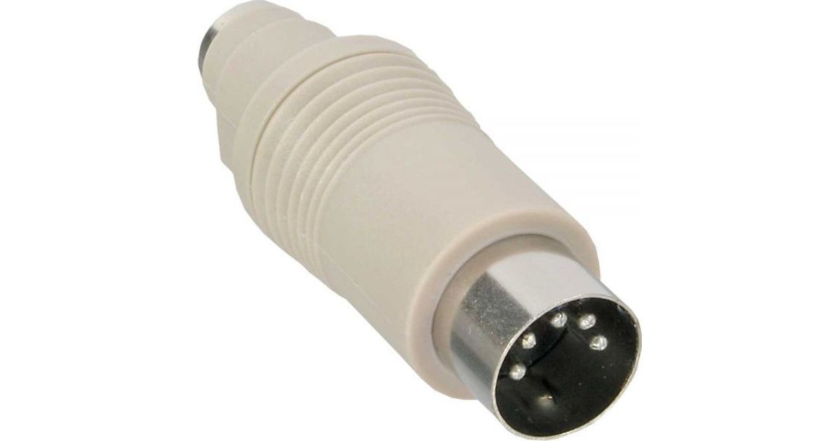 InLine Keyboard Adapter 5 Pin DIN male / PS/2 female - Cable Gender ...