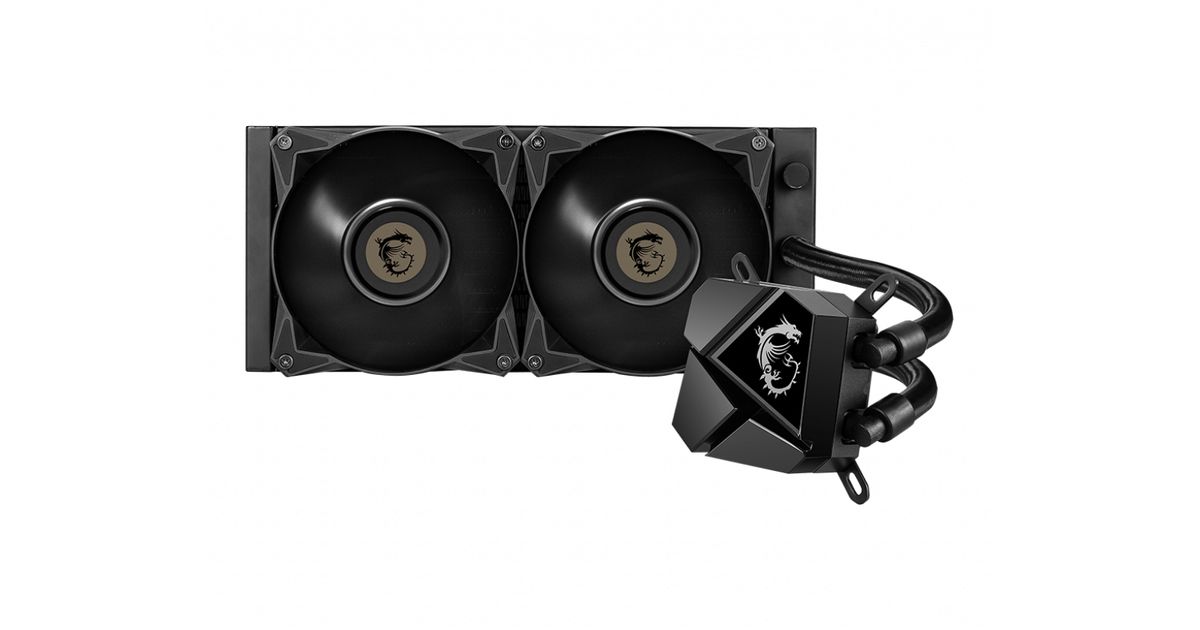 MSI MAG CORELIQUID P240 Liquid CPU Cooler '240mm Radiator, 2x 120mm PWM ...