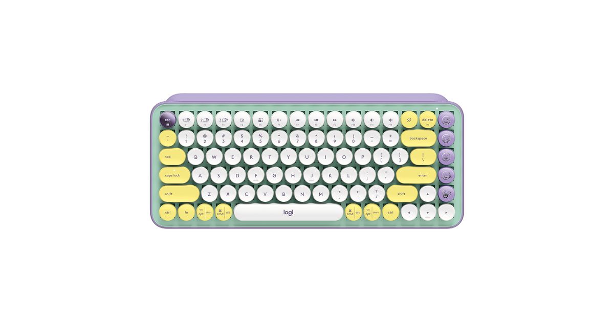 Logitech POP Keys Wireless Mechanical Keyboard With Emoji Keys ...