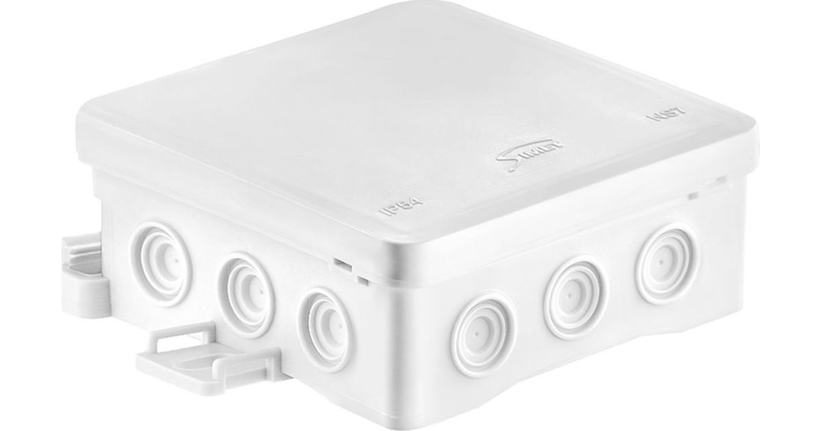 Simet Wall box 100x40x100mm with integrated cable gland, self-locking ...