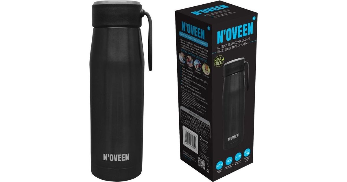 Noveen Butelka Termiczna NOVEEN TB220 Grey Transparent 390 ml ...