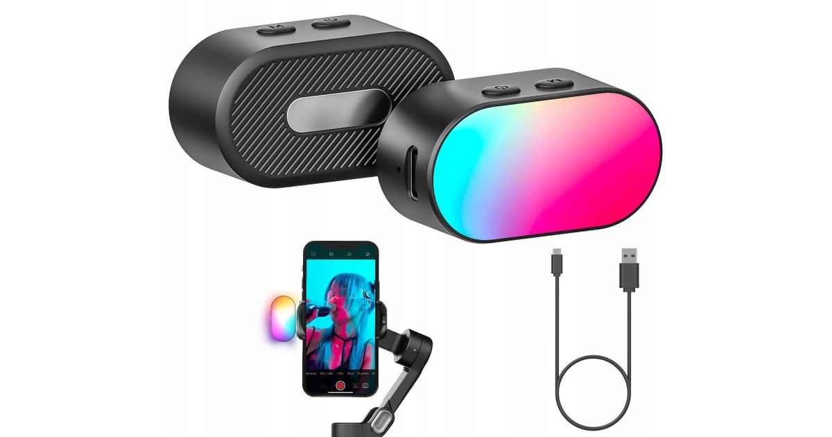 Lampa RGB Magnetyczna LED do Gimbala Smart S2 X Pro X XE XR V8 ...