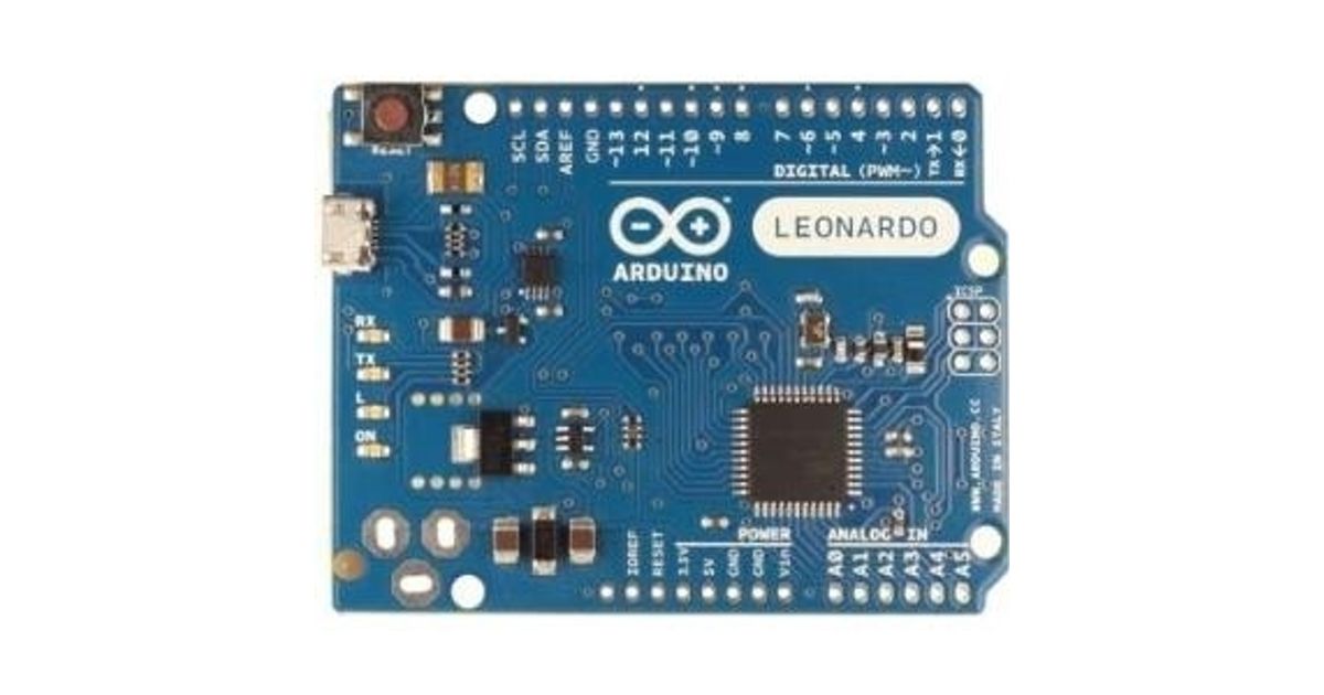 Arduino Leonardo - ATMega32u4 - 16 MHz - 0,032 MB - 2,5 KB - 1 KB ...