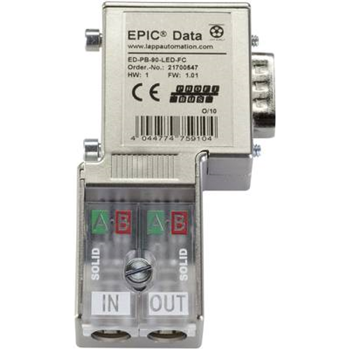 Lappkabel EPIC® Data PROFIBUS Steckverbinder mit Schnellanschluss EPIC® ED-PB-90-PG-LED-FC ...