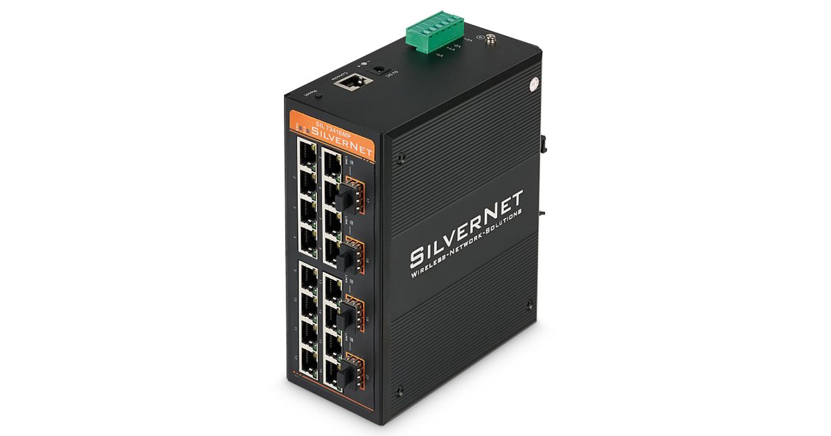 SilverNet SIL 73416MP network switch Managed L2 Gigabit Ethernet (10 ...