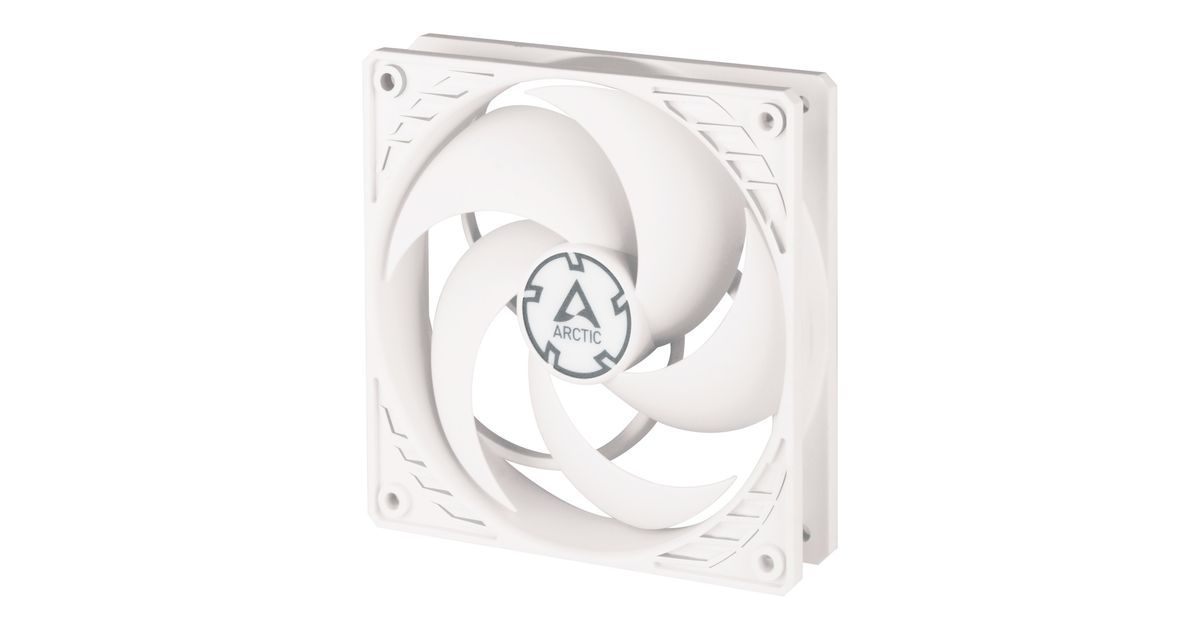 ARCTIC P12 PWM (White/White) Pressure-optimised 120 mm Fan with PWM ...